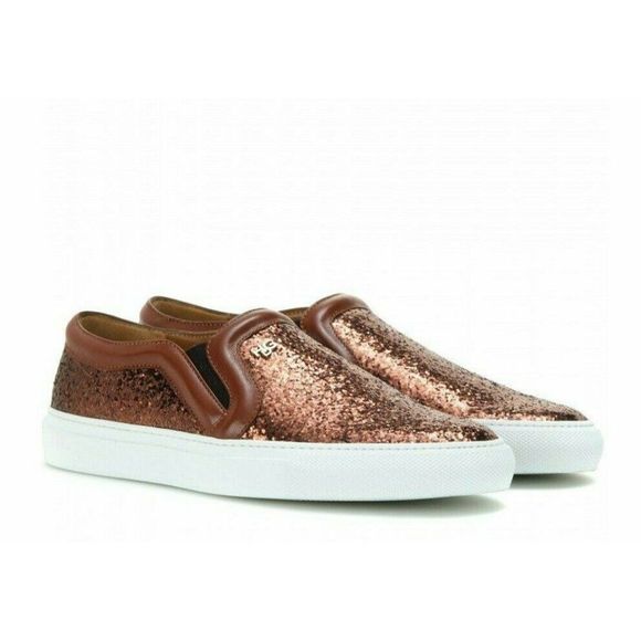 Givenchy | Shoes | Givenchy Womens Us Size 85 Glitter Metallic Bronze ...